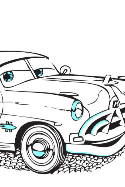 Doc hudson cars coloring pages